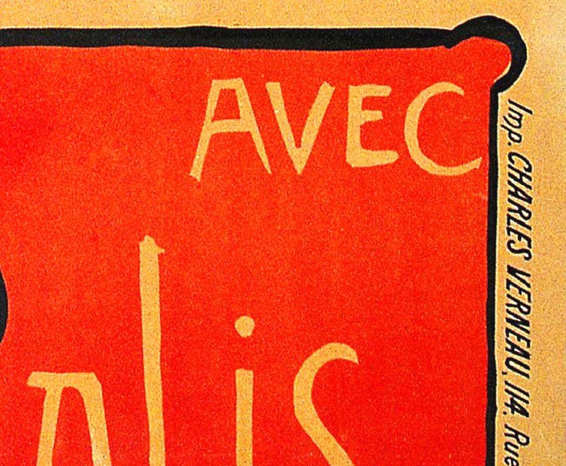 Chat Noir Montmartre Paris Poster Vintage Travel Repro | Etsy