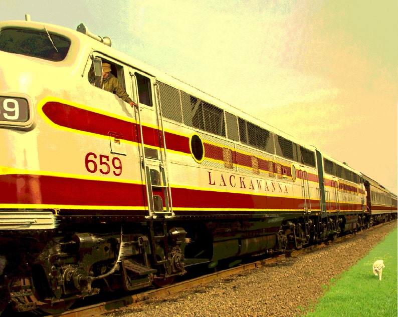 Lackawanna Railroad PHOEBE SNOW Train New Retro Poster Hoboken to ...