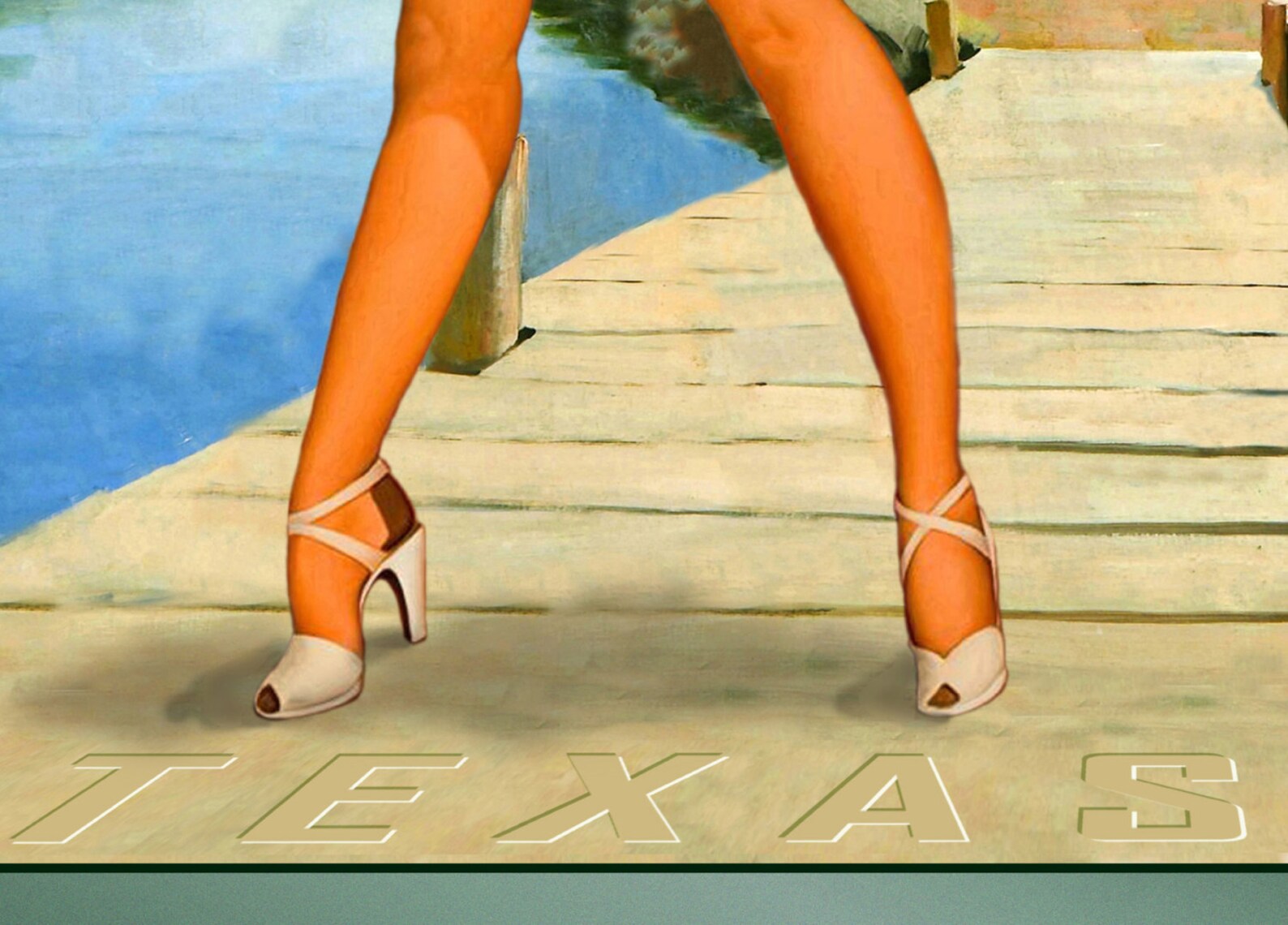 Lake Conroe Texas New Marilyn Monroe Travel Poster New Retro Style ...