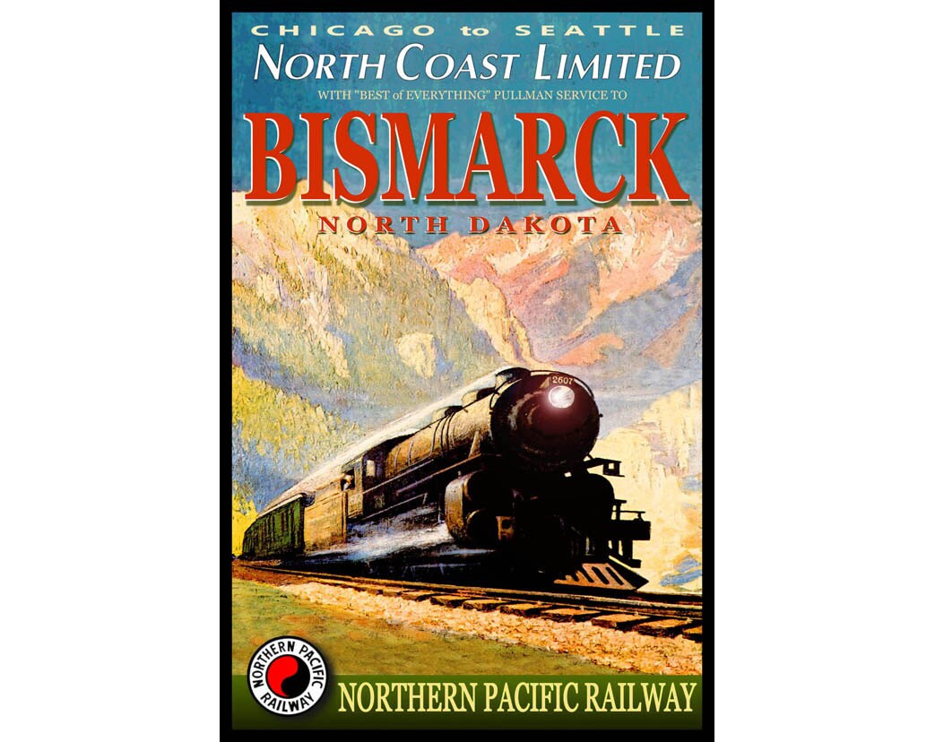 Northern Pacific Railway NORTH COAST LIMITED New Retro Poster Railroad ...