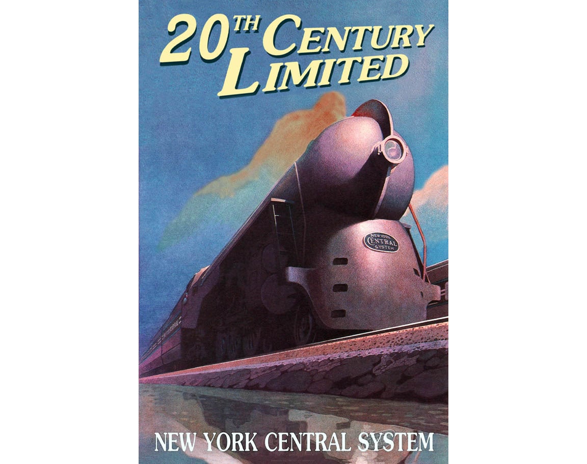 20th CENTURY LIMITED Streamliner New York Central System New Retro ...