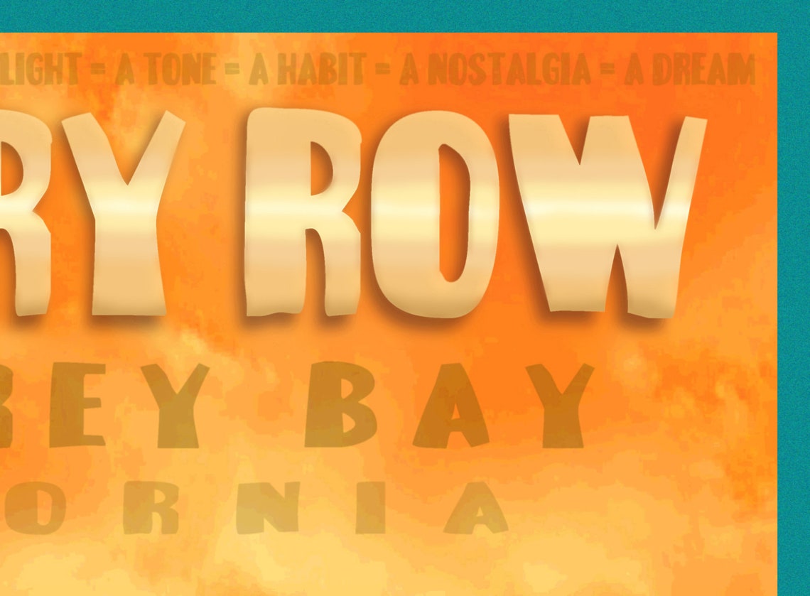 Cannery Row California Poster Monterey Bay Travel Fishing Boat - Etsy