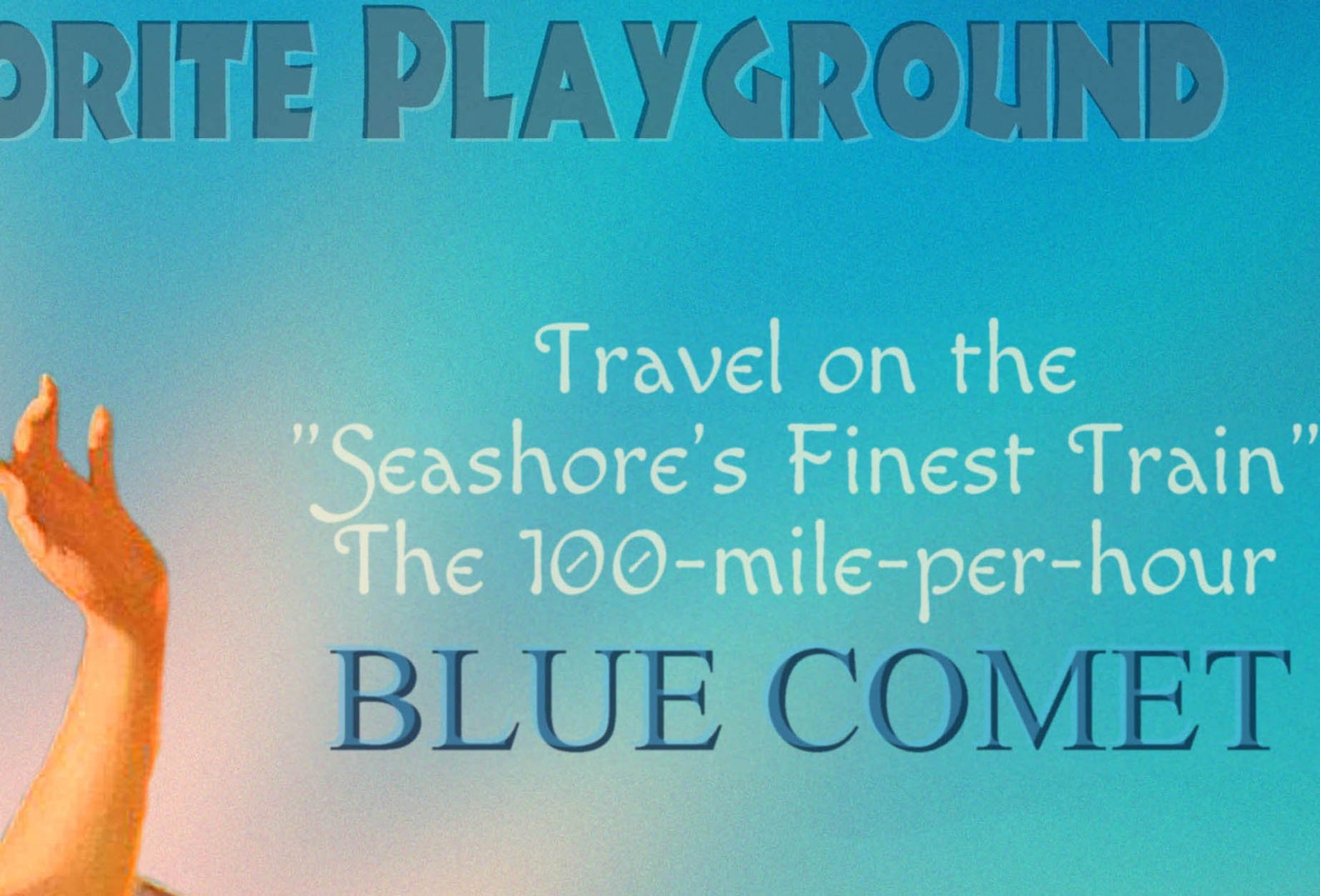 Blue Comet New Jersey Central Railroad Train New Retro Poster - Etsy