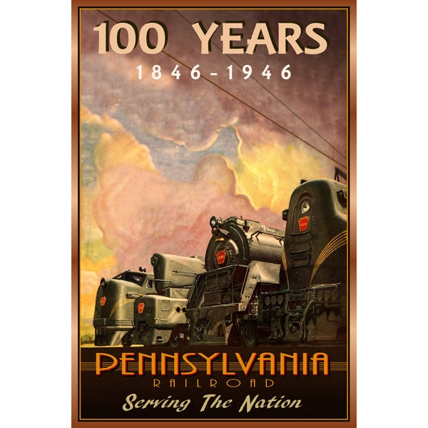 Railroad Poster - Etsy