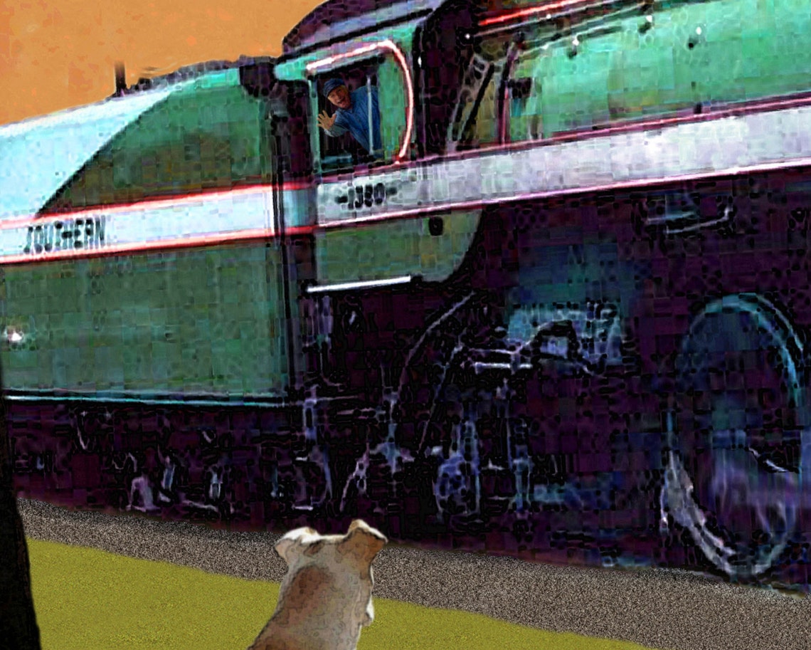 NASHVILLE Tennessee Southern Railway Travel Poster the Tennessean Train ...