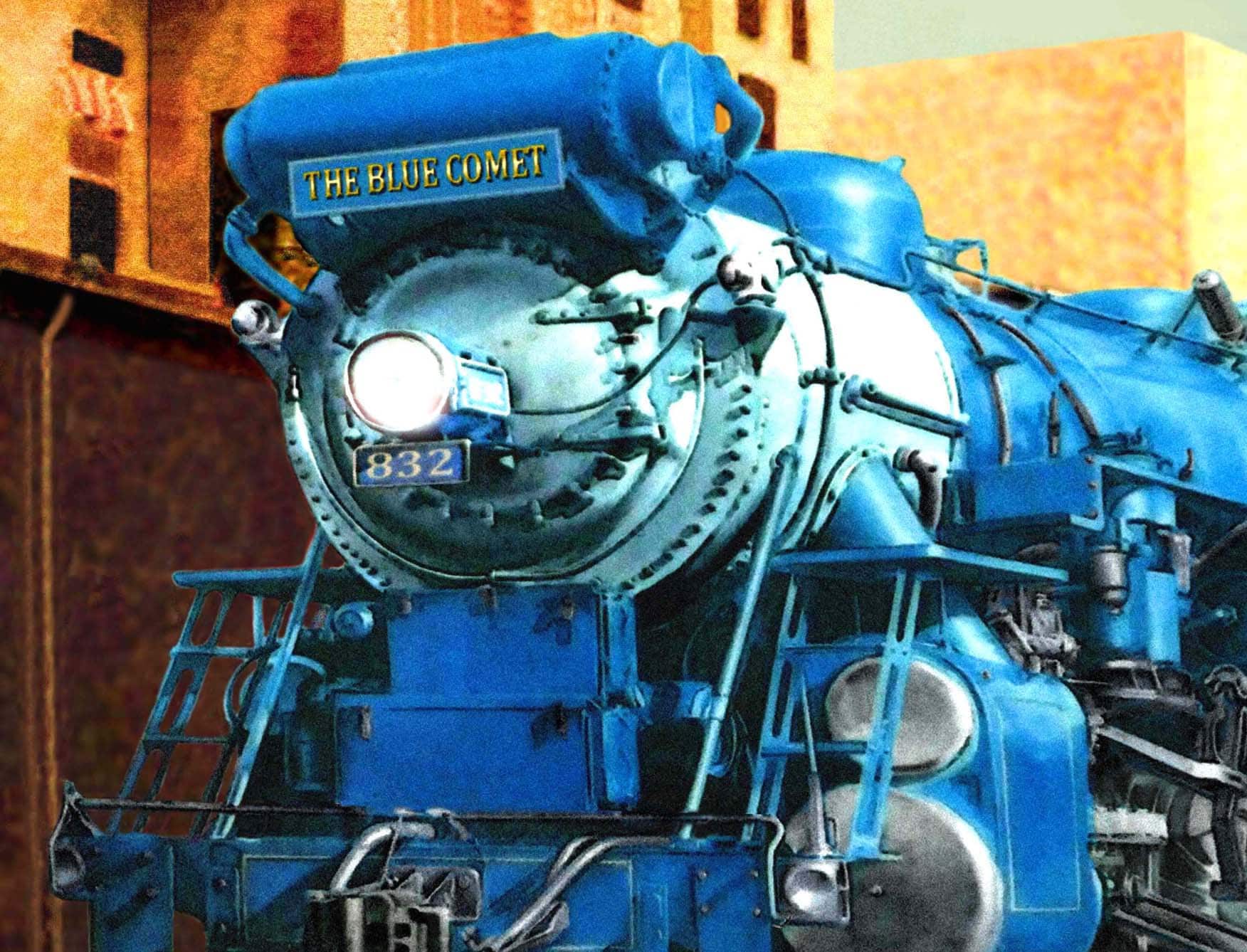 Blue Comet New Jersey Central Railroad Pacific Steam - Etsy