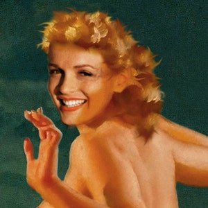 JUPITER Florida Original Marilyn Monroe Poster New Retro Nude Beach Bathing Beauty Pin up Ocean ...