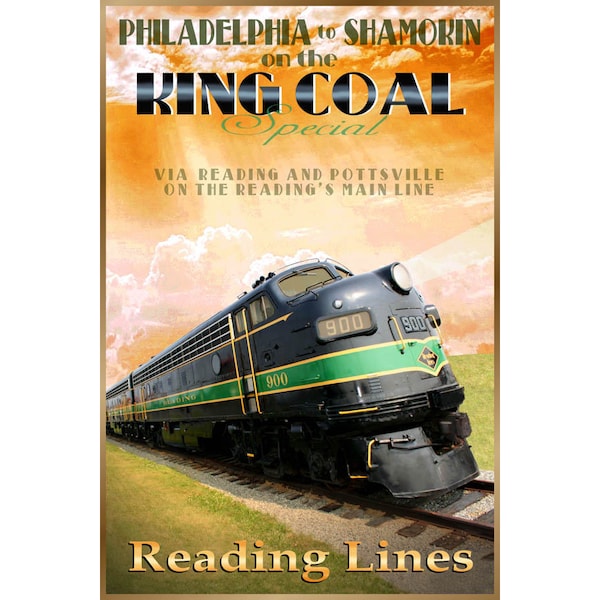 Reading Railroad Art - Etsy