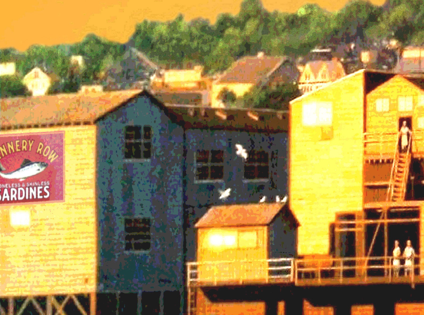 Cannery Row California Poster Monterey Bay Travel Fishing Boat | Etsy