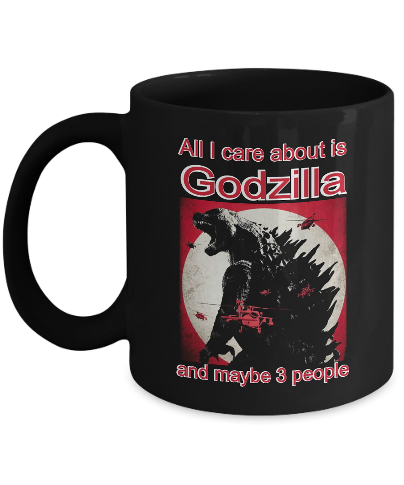 Godzilla Mug King of Monsters Dinosaur Black Mug Iconic | Etsy