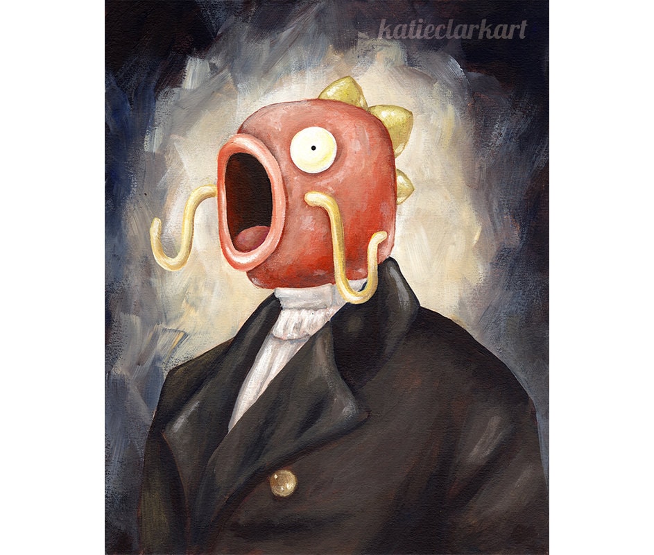 Magikarp Portrait Print Pokemon Fan Art Video Game Art - Etsy Canada
