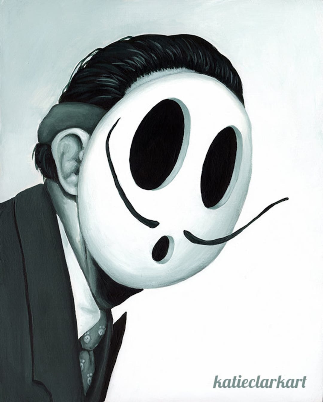 Dali Guy Print - Art Print of Original Acrylic Painting - Alternative ...