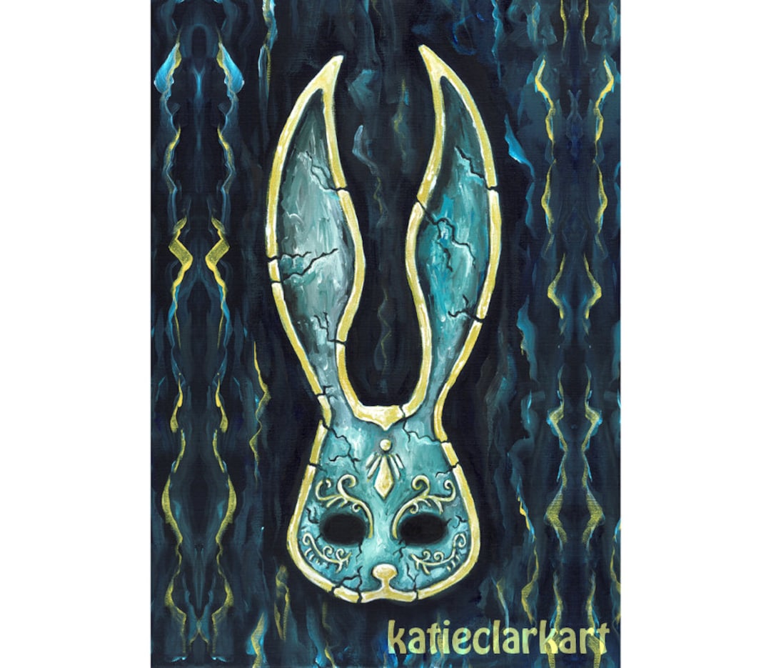 Bioshock Dark Rabbit Splicer Mask - Art Print of Original Acrylic ...