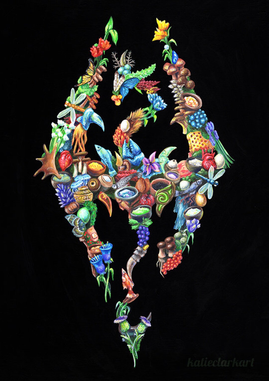 Alchemy Print - Art Print of Original Acrylic Painting Alchemy Dragon ...