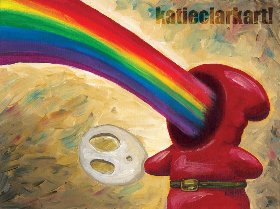 Shy Guy Behind the Mask Art Print of Original Acrylic Painting, Super ...