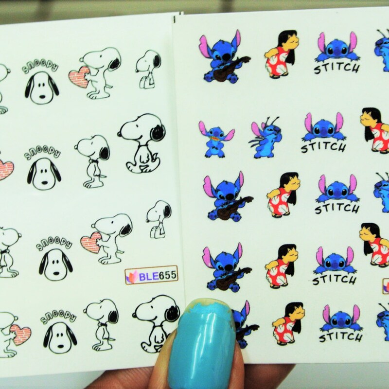 Lilo and Stitch Nails - Etsy
