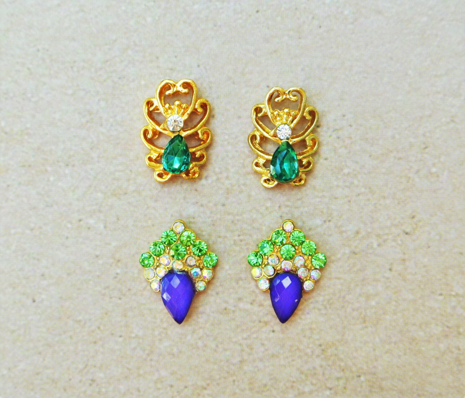 12 Pcs of Nail Elegant Nail Covers, Pink 3d Nail Art, Blue Nail Charms ...