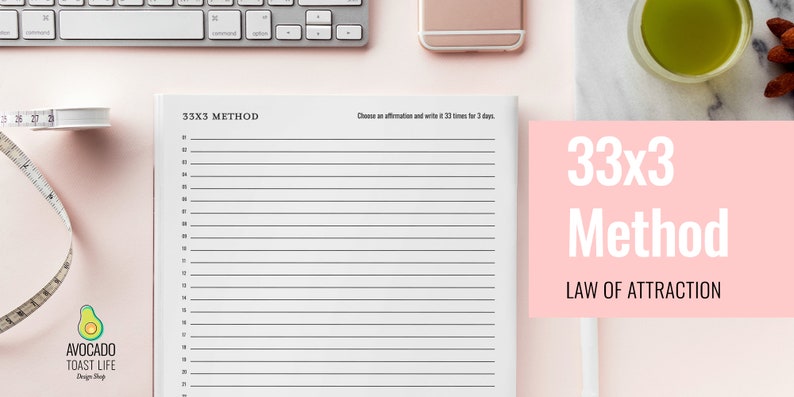 33x3 Method Law of Attraction for Manifesting Love and Abundance ...