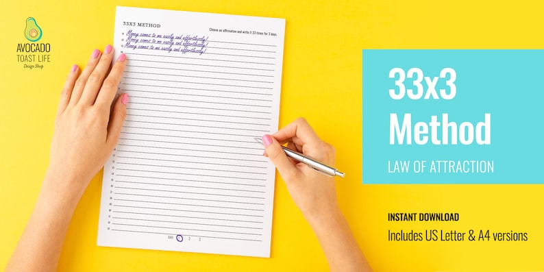 33x3 Method Law of Attraction for Manifesting Love and Abundance ...