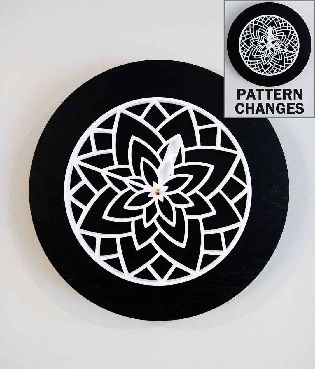 Lotus Clock Ever-changing Pattern - Etsy