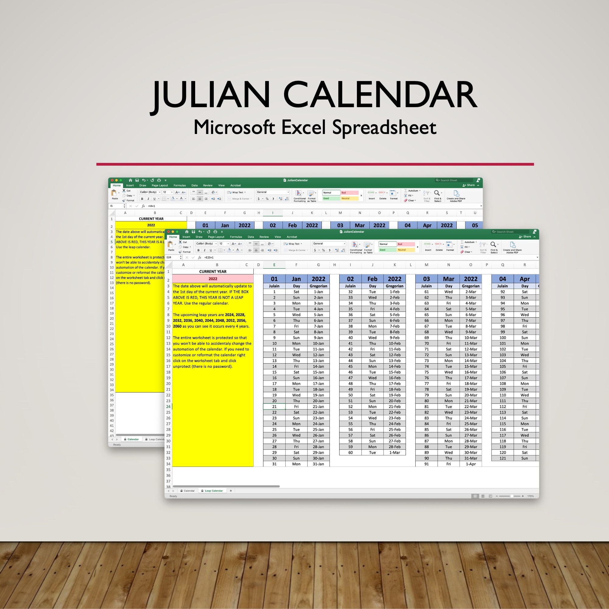 Julian And Gregorian Calendar Etsy