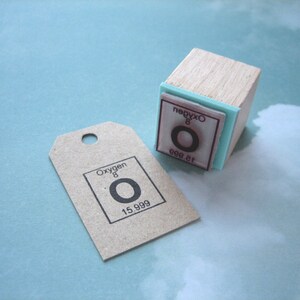 OXYGEN Rubber Stamp. Periodic Table Stamp. Oxygen Symbol Stamp. Oxygen ...