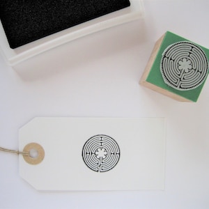 Chartres Labyrinth Rubber Stamp, Hedge Maze Stamp, Architect Lover Gift ...