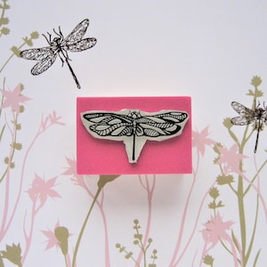 DRAGONFLY Stamp, Dragonfly Rubber Stamp for Card Making, Insect ...