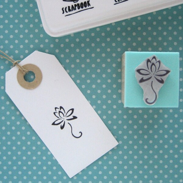 Lily Rubber Stamp - Etsy