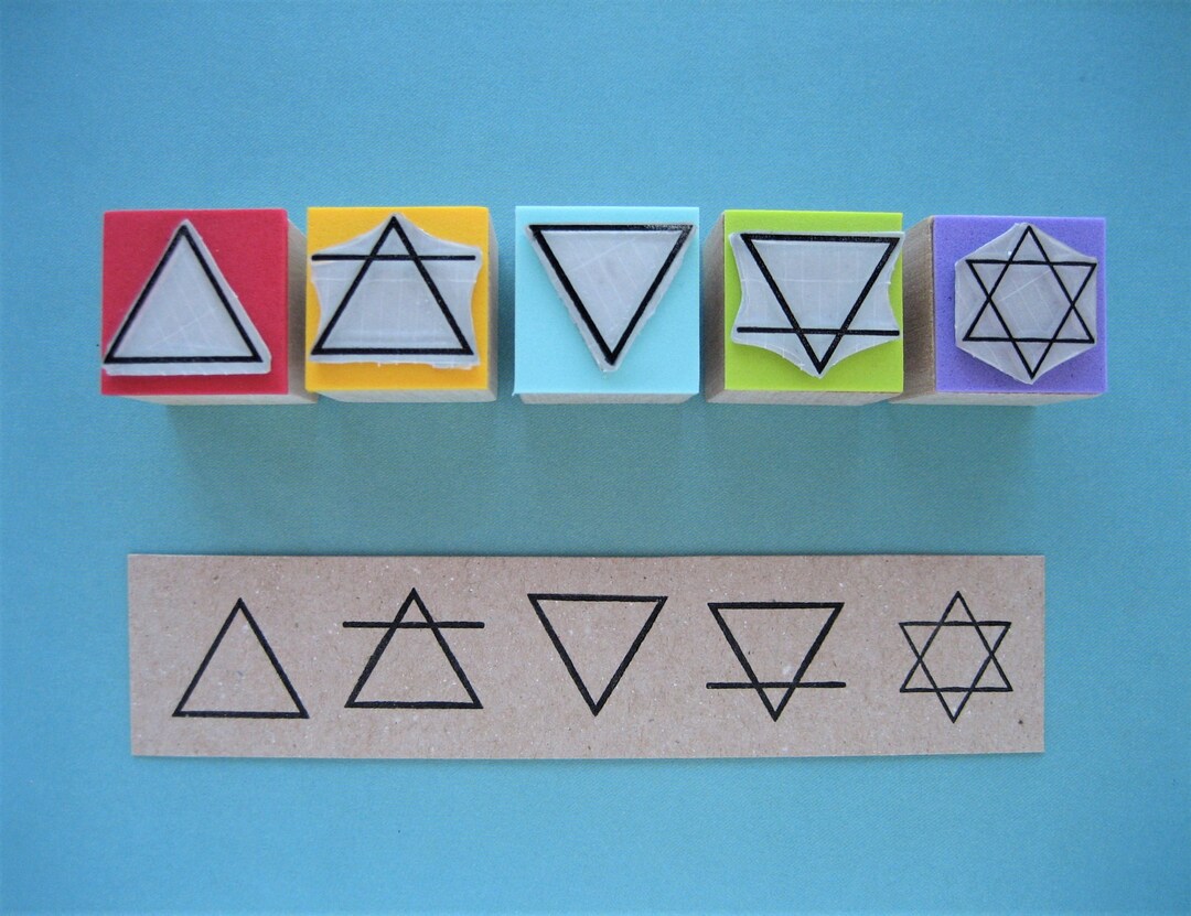 Four Elements Rubber Stamps, Five Alchemy Elements, 4 Alchemical ...