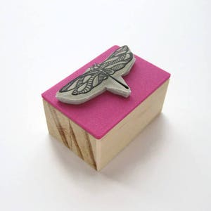 DRAGONFLY Stamp, Dragonfly Rubber Stamp for Card Making, Insect ...