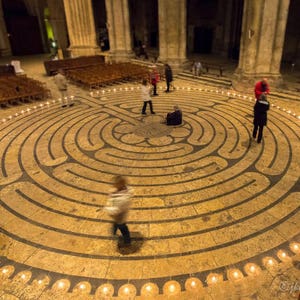 Chartres Labyrinth Rubber Stamp, Hedge Maze Stamp, Architect Lover Gift ...