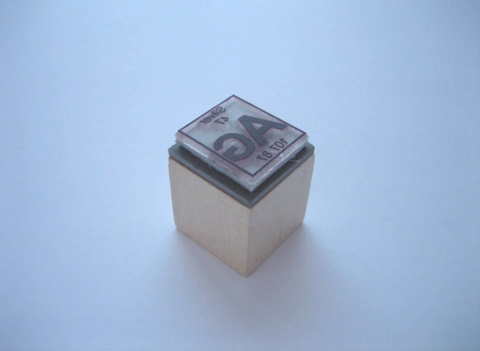 SILVER Rubber Stamp. Periodic Table Stamp. Jewelry Packaging. - Etsy