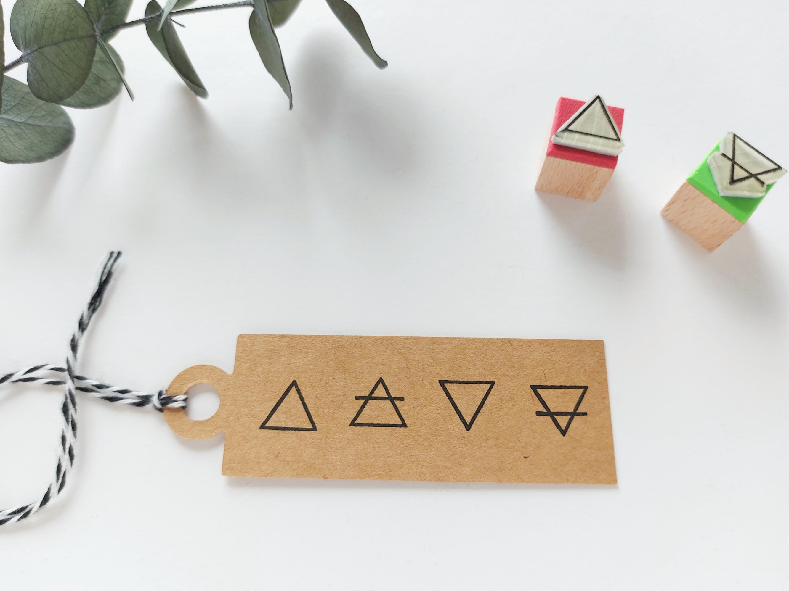 Mini Four Elements Alchemy Symbols Rubber Stamps, Tiny 4 Alchemical ...