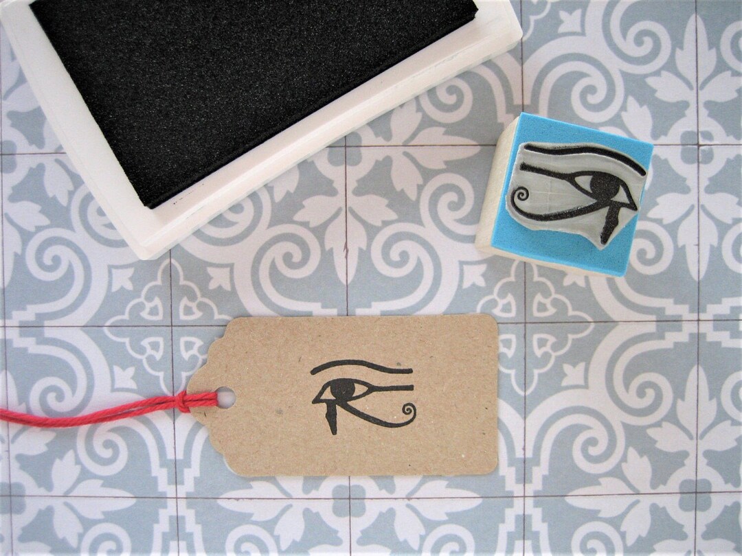 Eye of Horus Stamp, Horus Eye Rubber Stamp, Egyptian Left Eye, Eye of ...