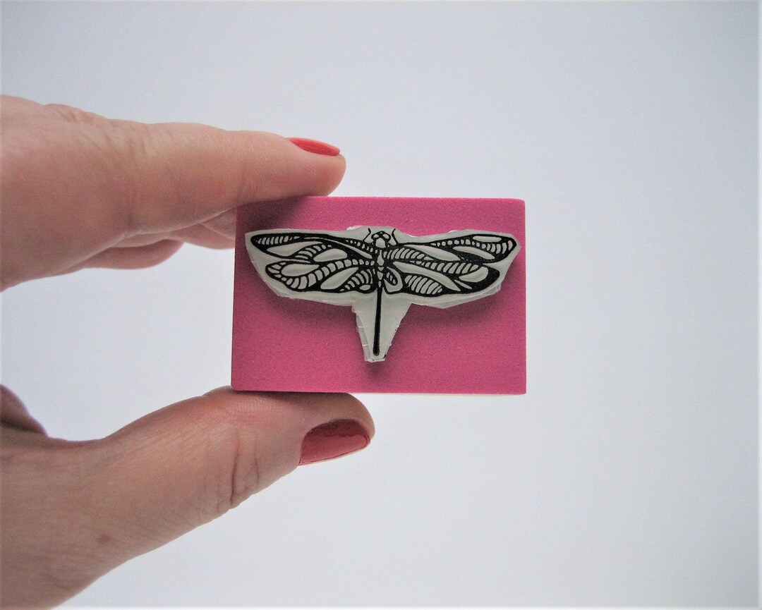 DRAGONFLY Stamp, Dragonfly Rubber Stamp for Card Making, Insect ...