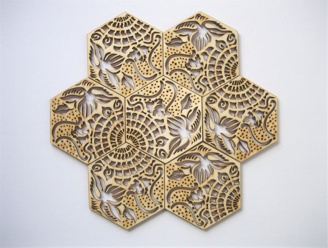 Wooden Coasters of GAUDÍ TILE in Barcelona, Architecture Icon ...