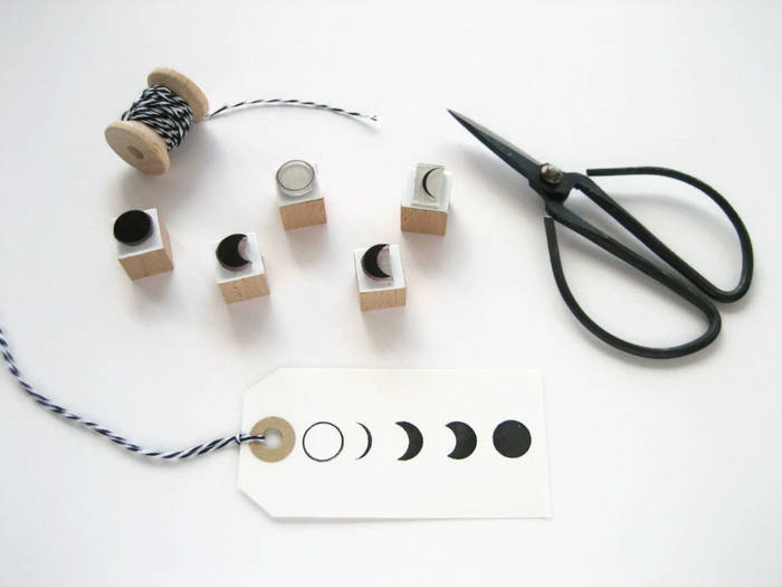 Moon Phases Stamps. Moon Stamps. Phases of the Moon Stamps. - Etsy
