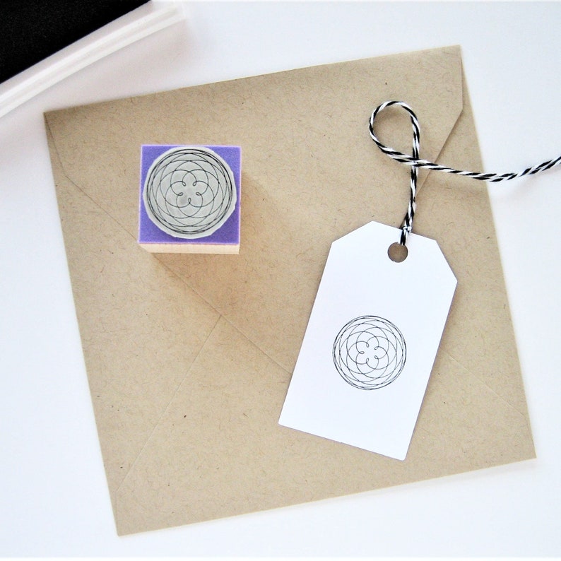 Rose of Venus Stamp. Venus Rose Stamp. Sacred Geometry Stamp. Venus ...