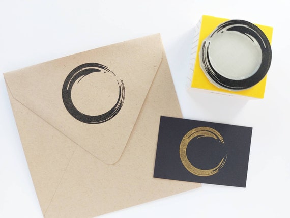 ZEN ENSO CIRCLE Stamp Enso Symbol Rubber Stamp Japanese - Etsy