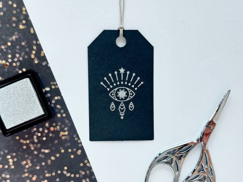Magic Eye Stamp, Mystic Eye Rubber Stamp, Celestial Notebook, Evil Eye ...