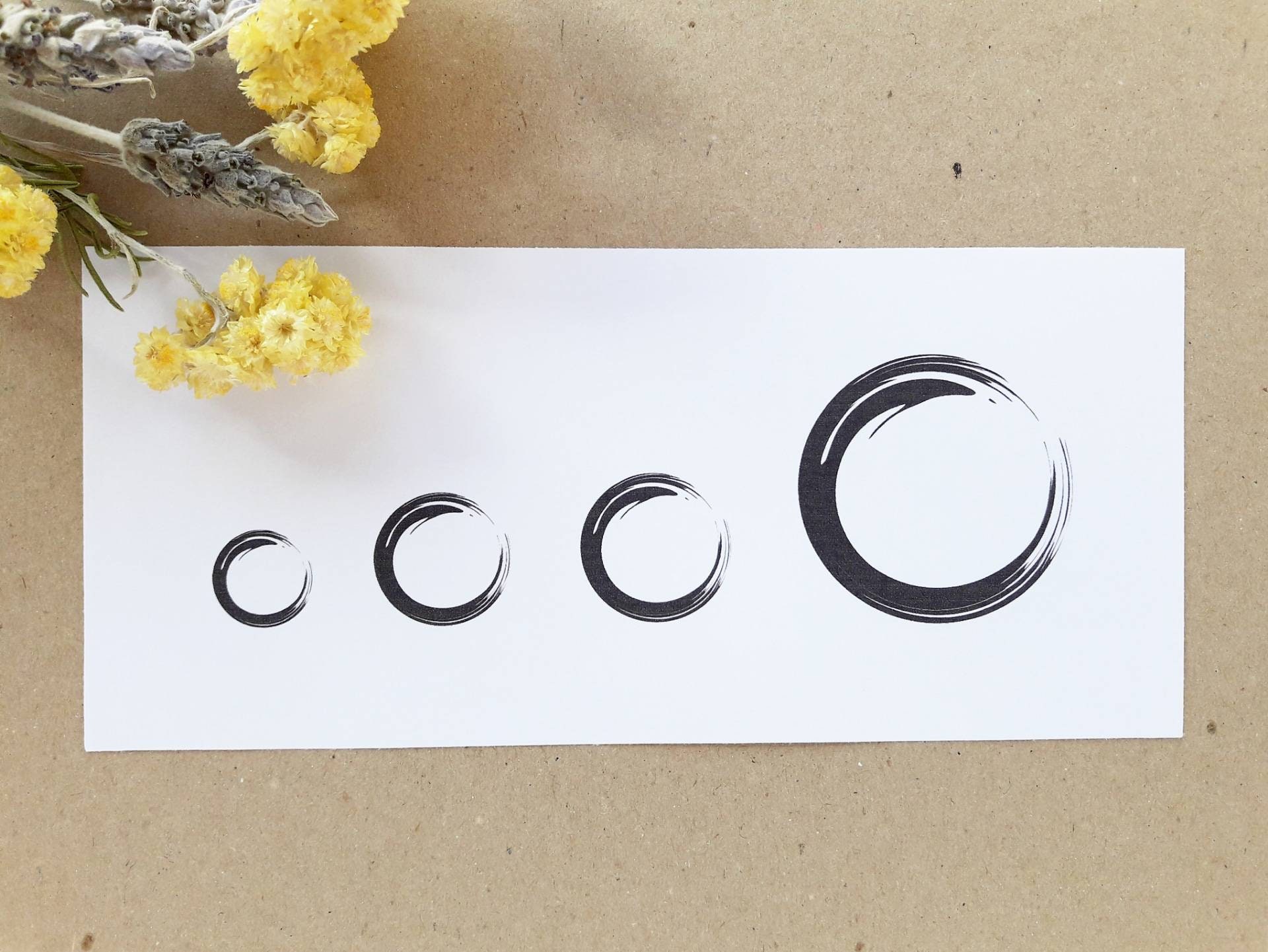 ZEN ENSO CIRCLE Stamp, Enso Symbol Rubber Stamp, Japanese Enso, Enso ...