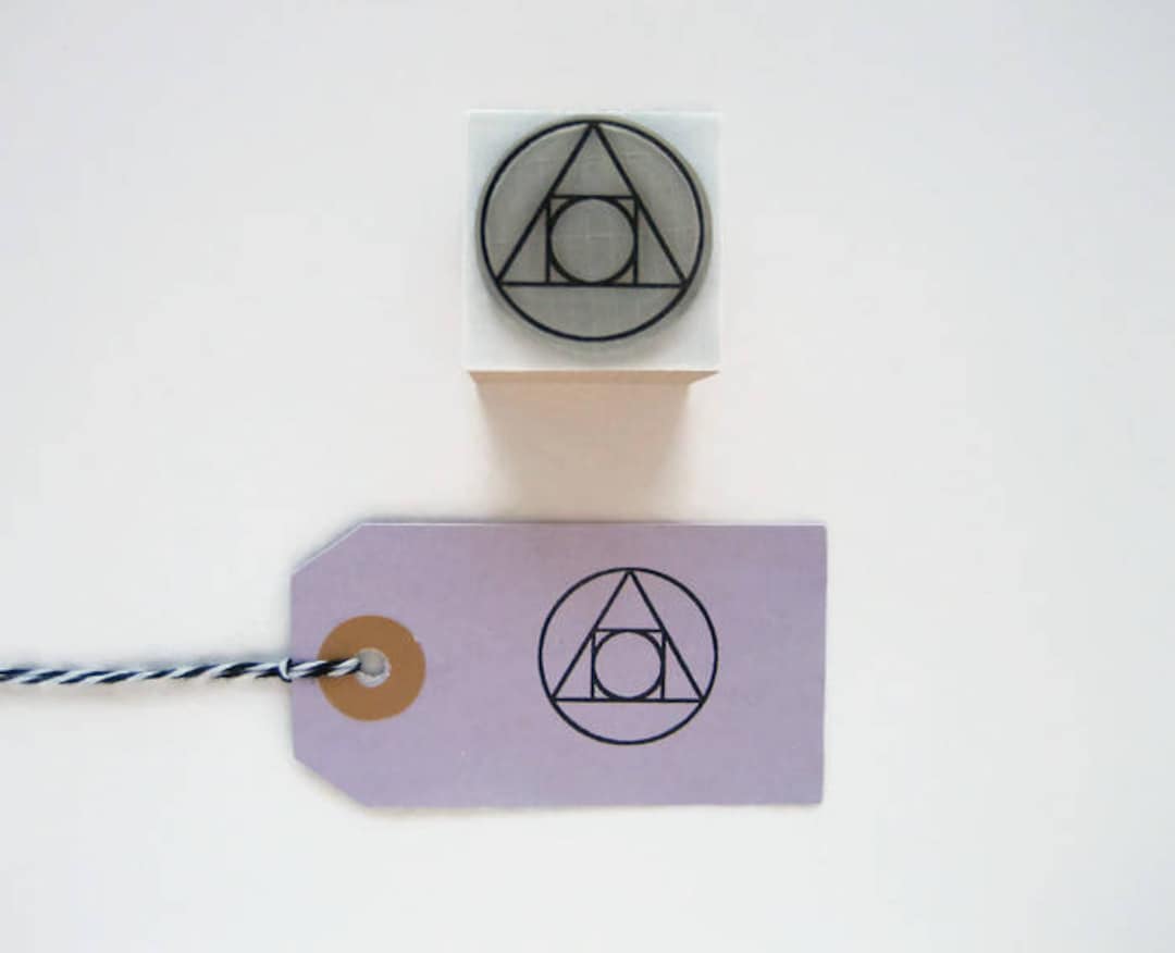 Philosopher's Stone Stamp. Alchemy Rubber Stamp. Alchemy Stamp. Four ...