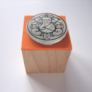 GANESHA Rubber Stamp, GANESH Stamp, Elephant Stamp, Remover of ...