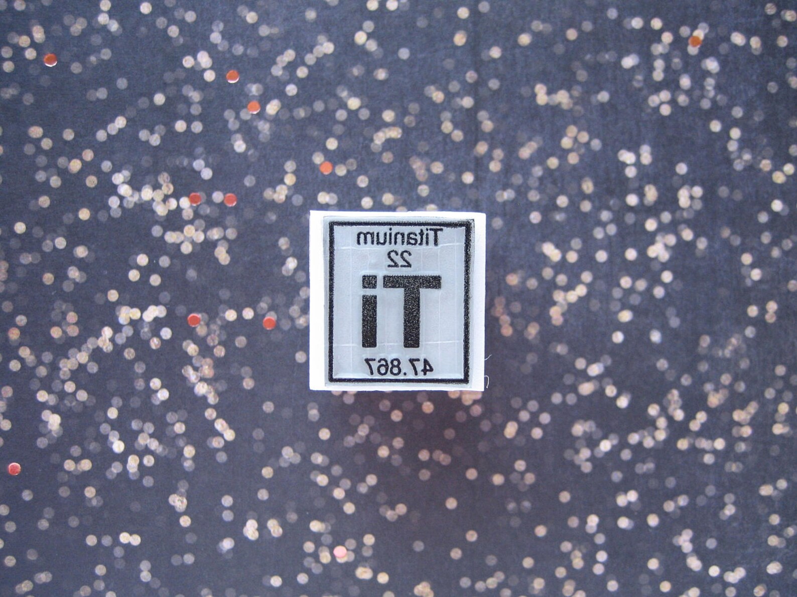 TITANIUM Rubber Stamp. Periodic table Rubber stamp. Science | Etsy