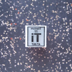 TITANIUM Rubber Stamp. Periodic Table Rubber Stamp. Science Stamp ...