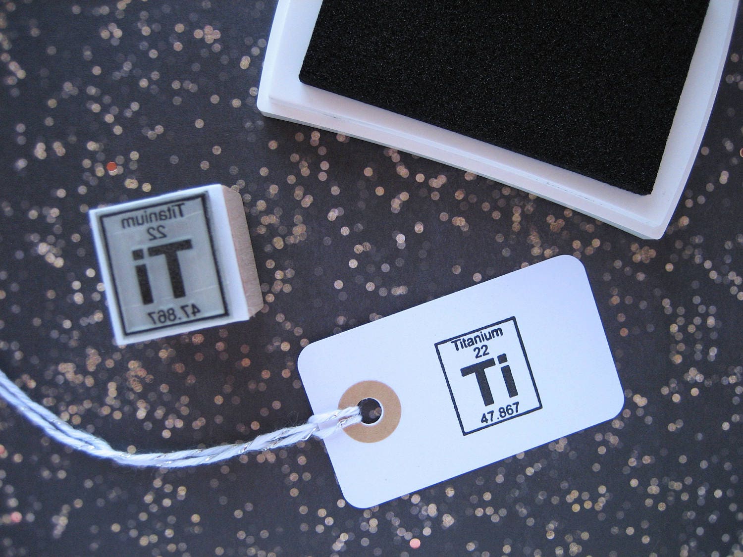 TITANIUM Rubber Stamp. Periodic Table Rubber Stamp. Science Stamp ...