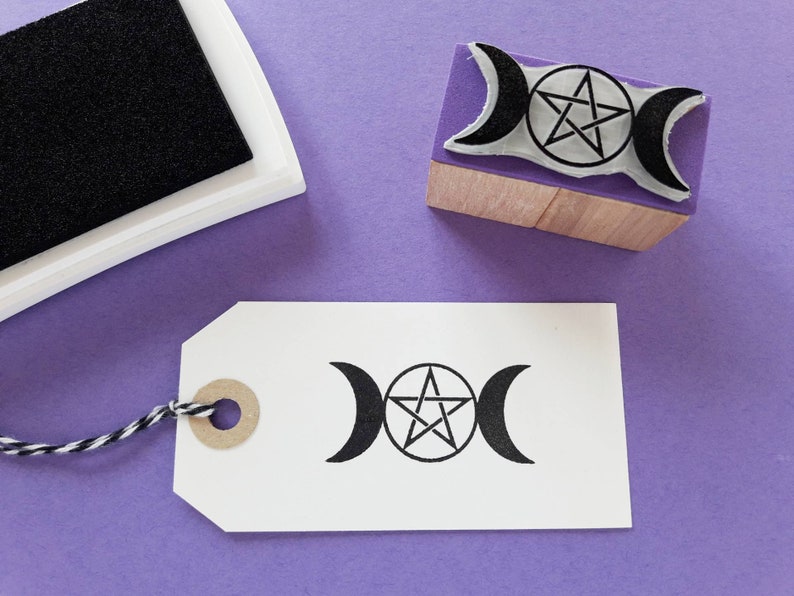 SALEM CROSS STAMP Witch Gift Salem 1692 Wiccan Symbol Gift - Etsy
