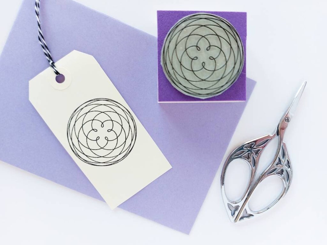 Rose of Venus Stamp. Venus Rose Stamp. Sacred Geometry Stamp. Venus ...