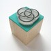 BORROMEAN RINGS Rubber Stamp, Borromeo Knot Stamp, Cardmaking Geometry ...